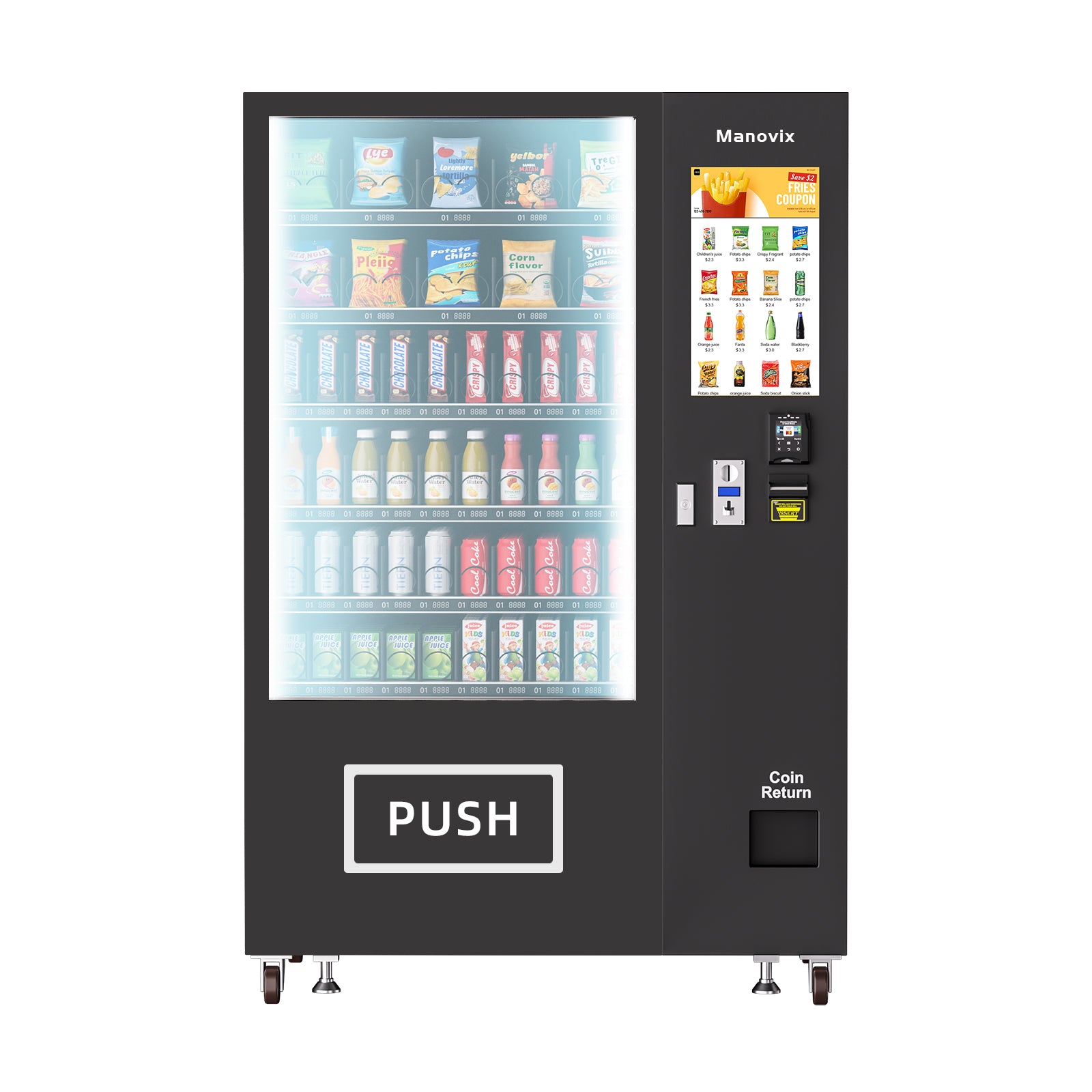 M10T-60 slots refrigeration vending machine with touch panel